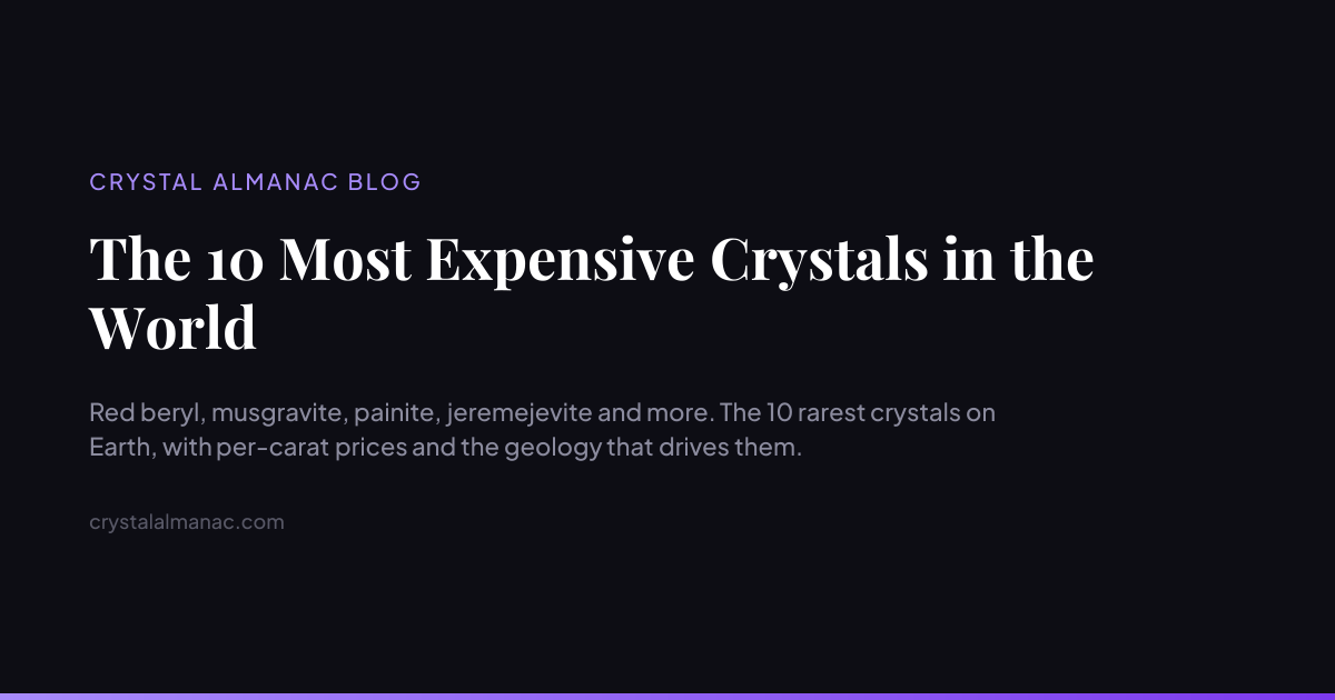 The 10 Most Expensive Crystals in the World | Crystal Almanac