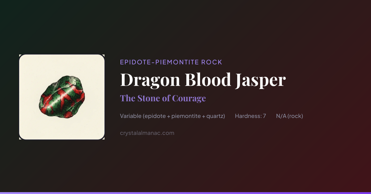 Dragon Blood Jasper - The Stone of Courage | Crystal Almanac